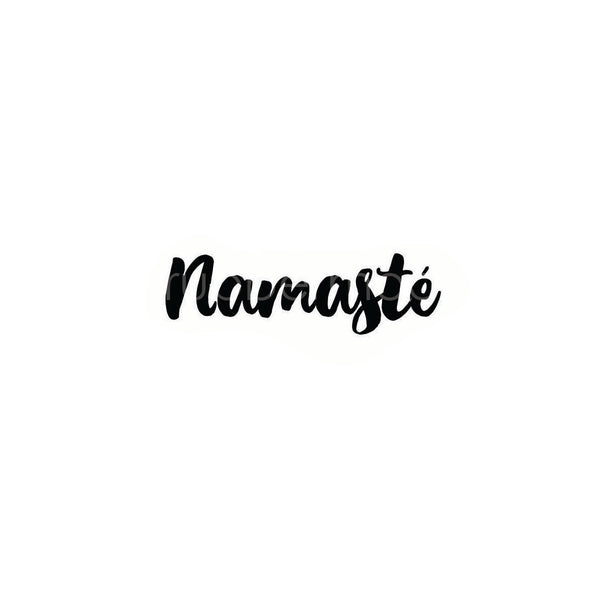 Kae Pea | KP7206F - Cursive "Namaste" - Rubber Art Stamp – RubberMoon