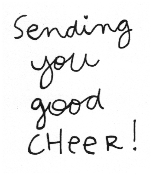 Kae Pea | KP7850G - sending you good cheer - Rubber Art Stamp – RubberMoon