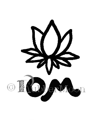 Kae Pea | KP7890F - Lotus Om Rubber Art Stamp – RubberMoon