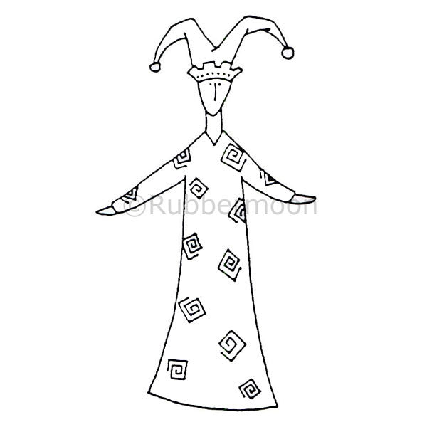 Dave Brethauer | DB4792G - Court Jester - Rubber Art Stamp – RubberMoon