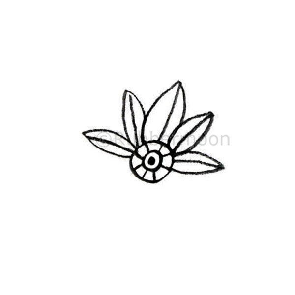 Kae Pea | KP5342D - Hoja Leaf - Rubber Art Stamp – RubberMoon
