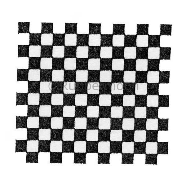 Debra Valoff | RM2770G - Checkerboard - Rubber Art Stamp – RubberMoon